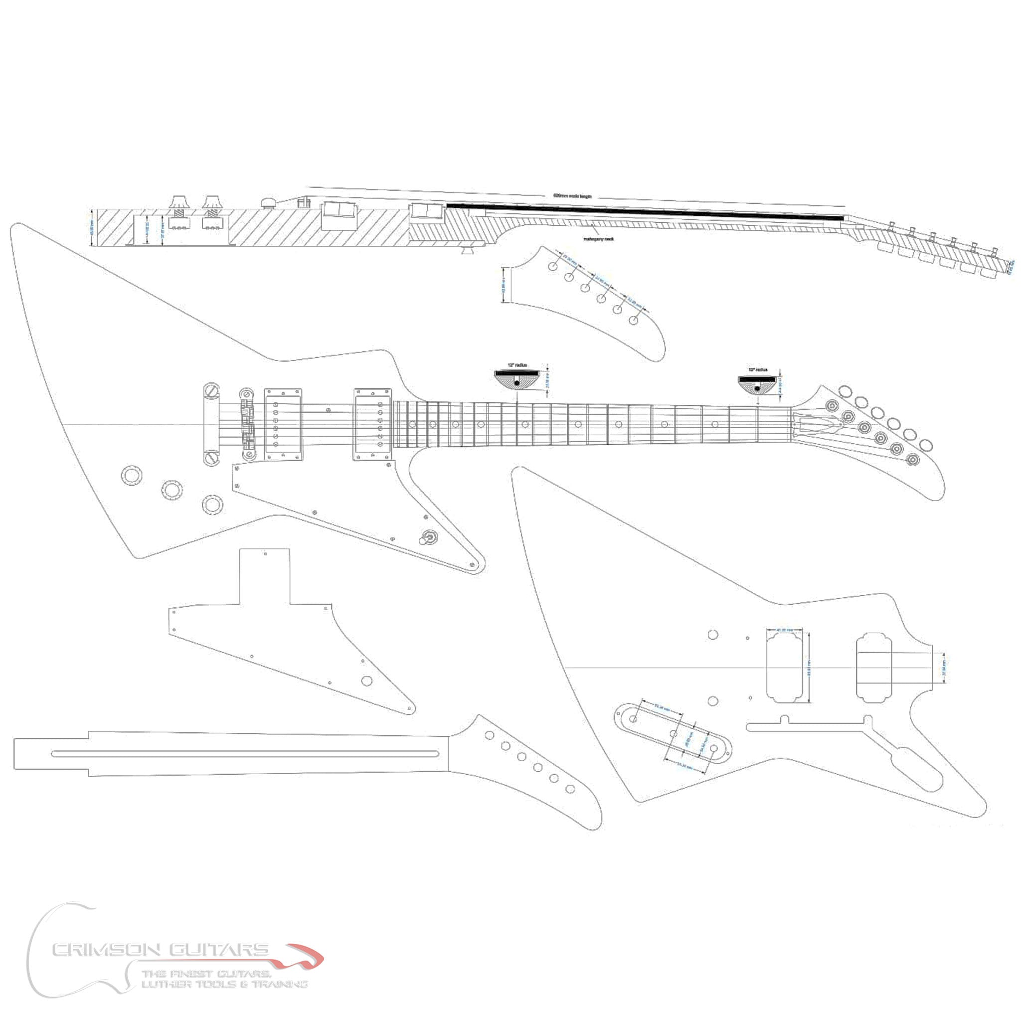 Guitar Plans - Explorer-Type