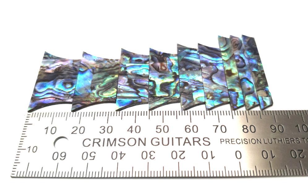 Inlay Set - Trapezoid - Mother of Pearl, Imitation Mother of Pearl, Ab