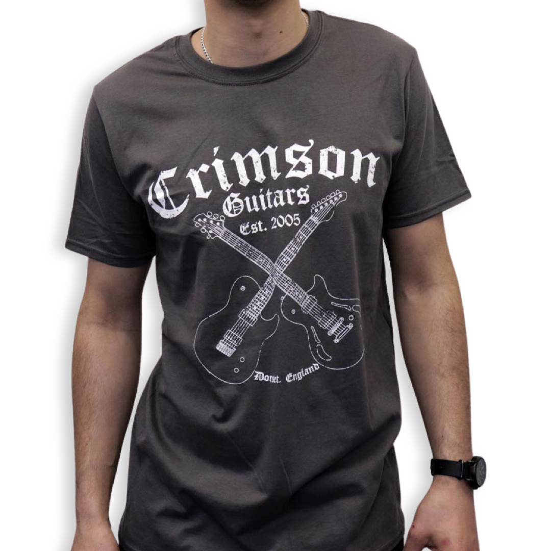 Tee Shirt - Distressed Crimson Crest
