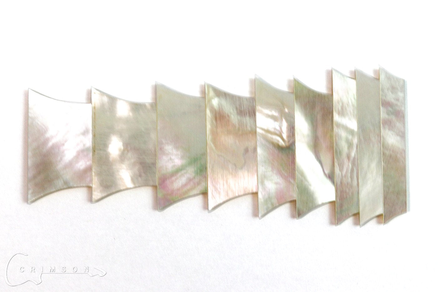 Inlay Set - Trapezoids - Mother of Pearl, Imitation or Abalone - Set o