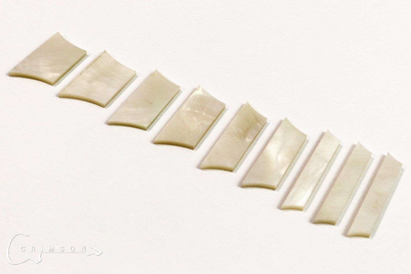 Inlay Set - Trapezoids - Mother of Pearl, Imitation or Abalone - Set o