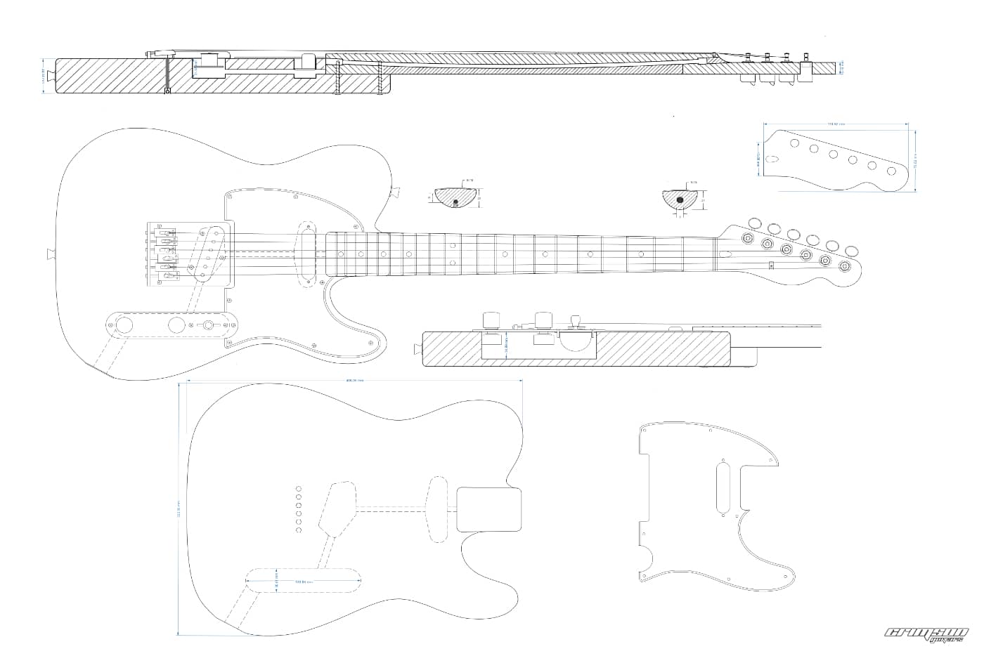 Guitar Plans - T-Type